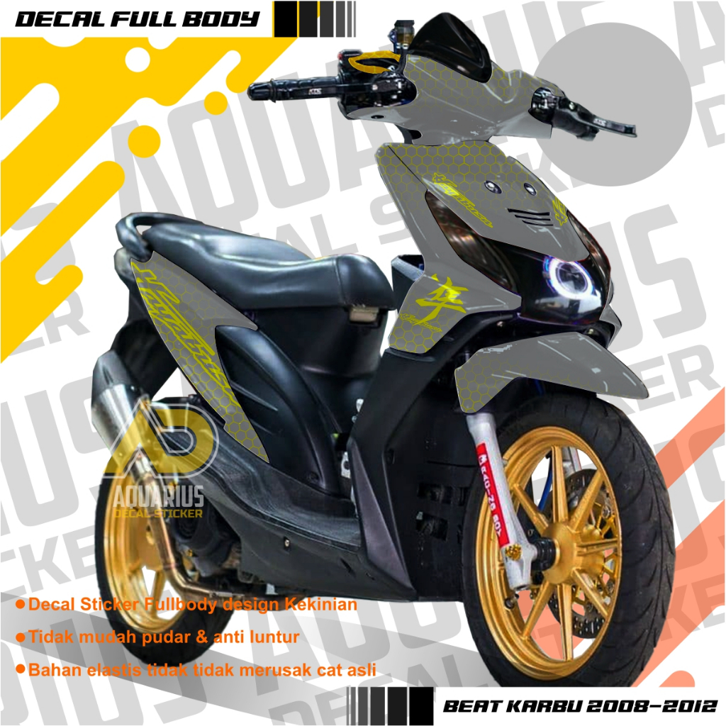 Jual Decal Beat Karbu 2008-2012 Fullbody / Sticker Variasi Honda Beat ...