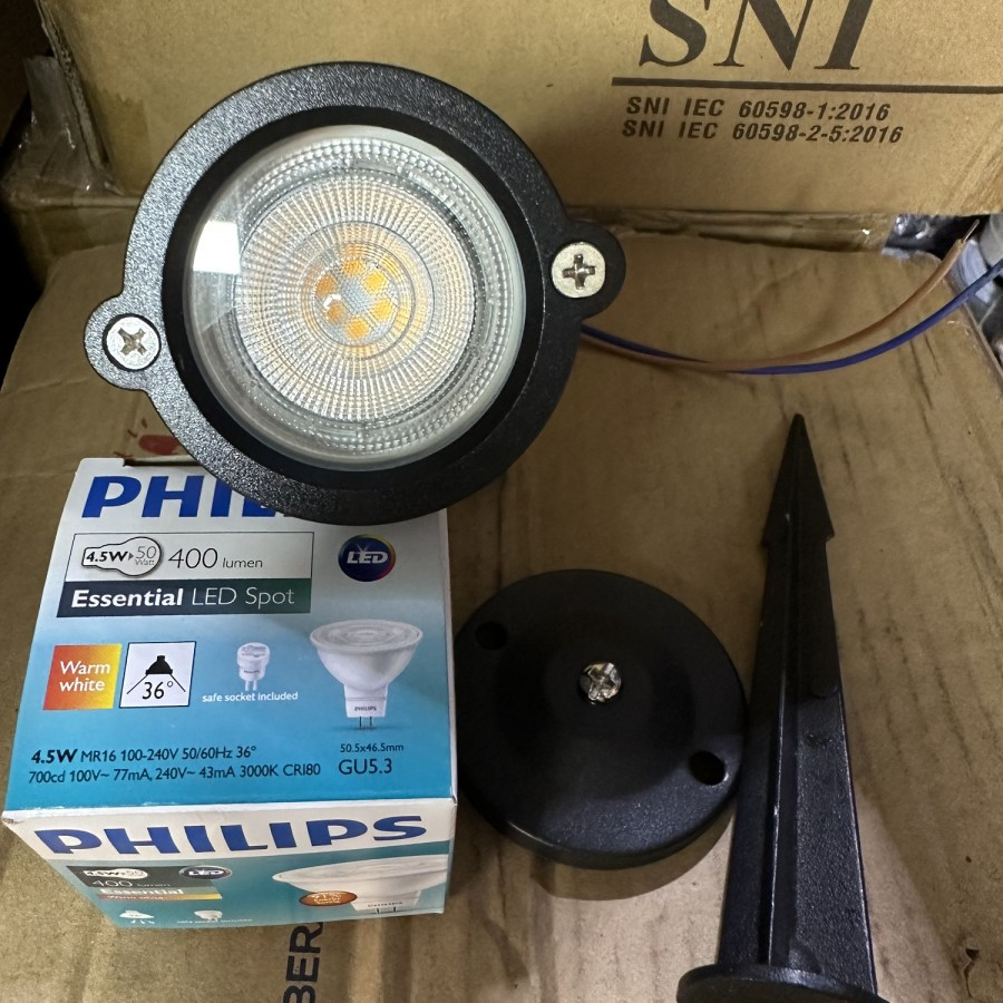 Jual Lampu taman sorot 4.5w philips tancap / tempel | Shopee Indonesia