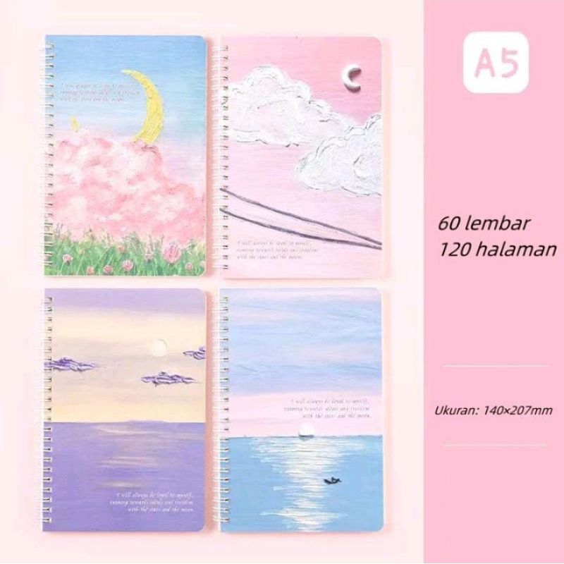 Jual Buku Tulisan Catatan Notebook Ring A5 | Shopee Indonesia