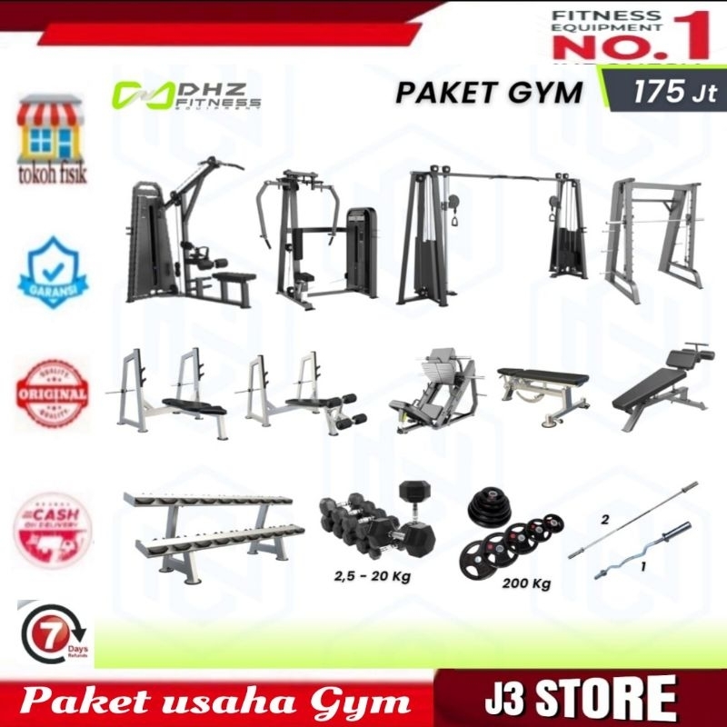 Jual Paket usaha alat fitnes gym center alat fitnes komplit untuk usaha ...