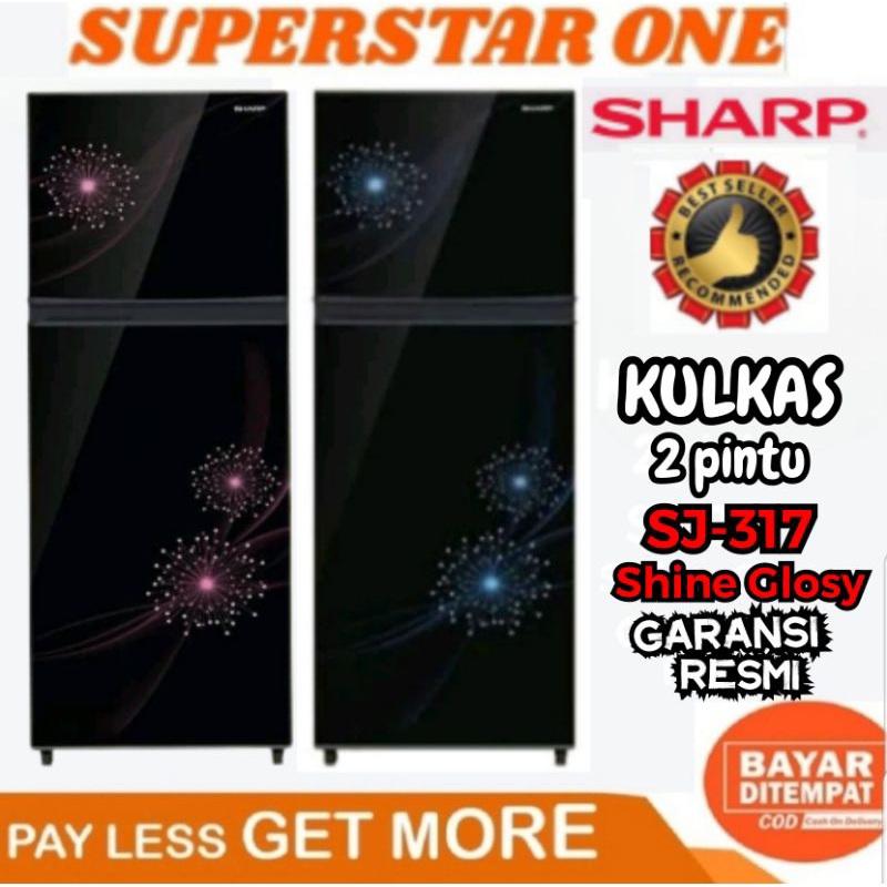 Jual KULKAS 2 PINTU SHARP SJ-317 MG/LEMARI ES SHARP SJ-317 | Shopee ...