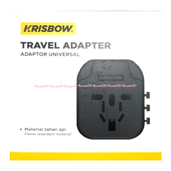 Jual Krisbow Travel Adapter 35w Black Steker Adaptor Universal ...