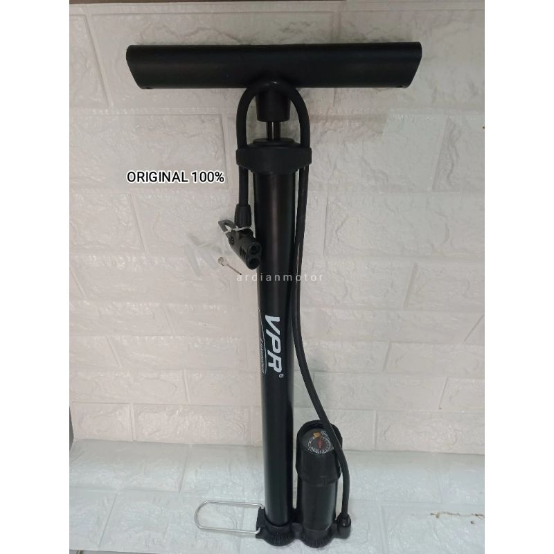 Jual Pompa Ban Sepeda Motor Hitam Besar Aloy Tabung Meter Body Besi ...
