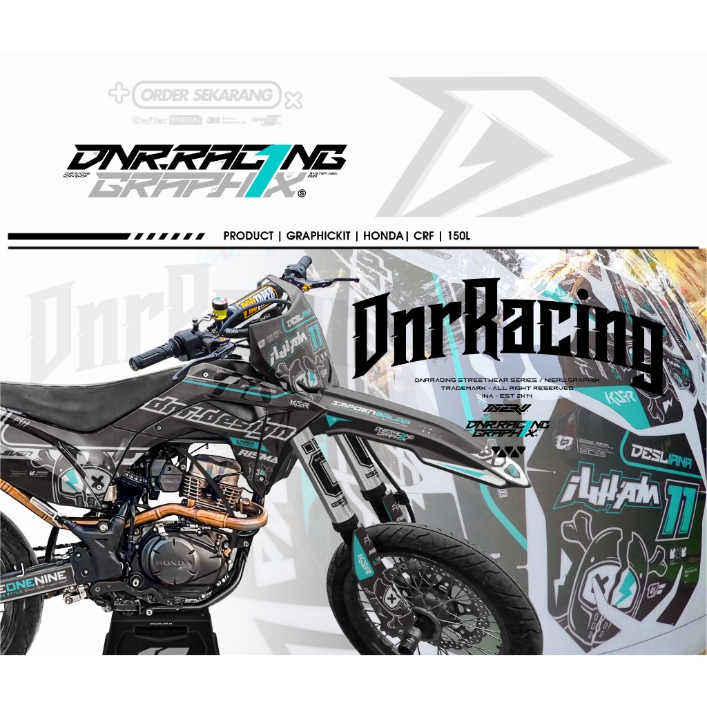 Jual DNR DESIGN !!! Custom Decals KLX, DTX , WR, CRF Supermoto ...