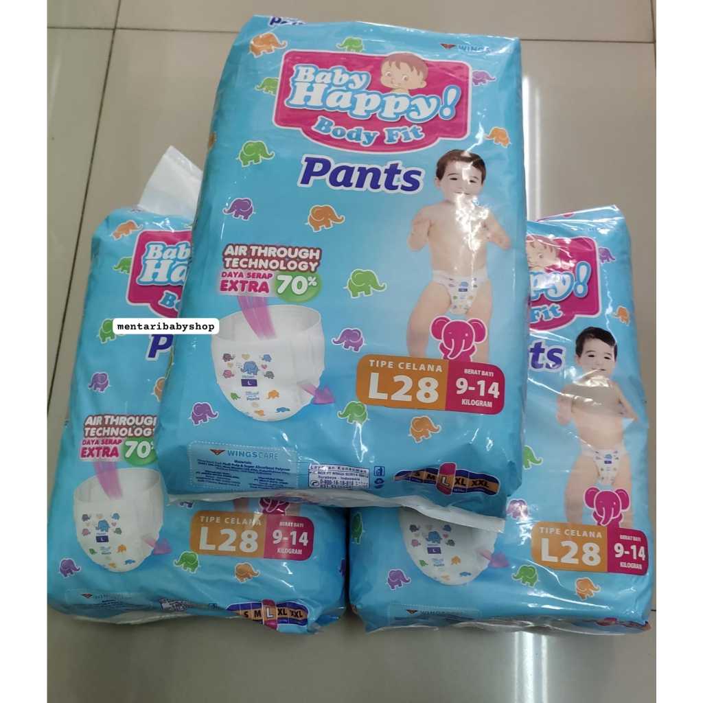 Jual Baby Happy Pant celana paket 3BALL S38+2 M32 L28 XL26 XXL24 ...