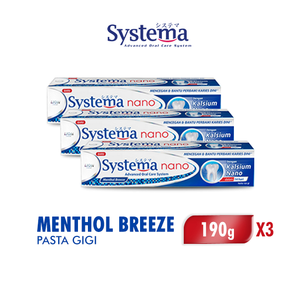 Jual [B2G1] Systema Nano Toothpaste Menthol Breeze 190g | Shopee Indonesia
