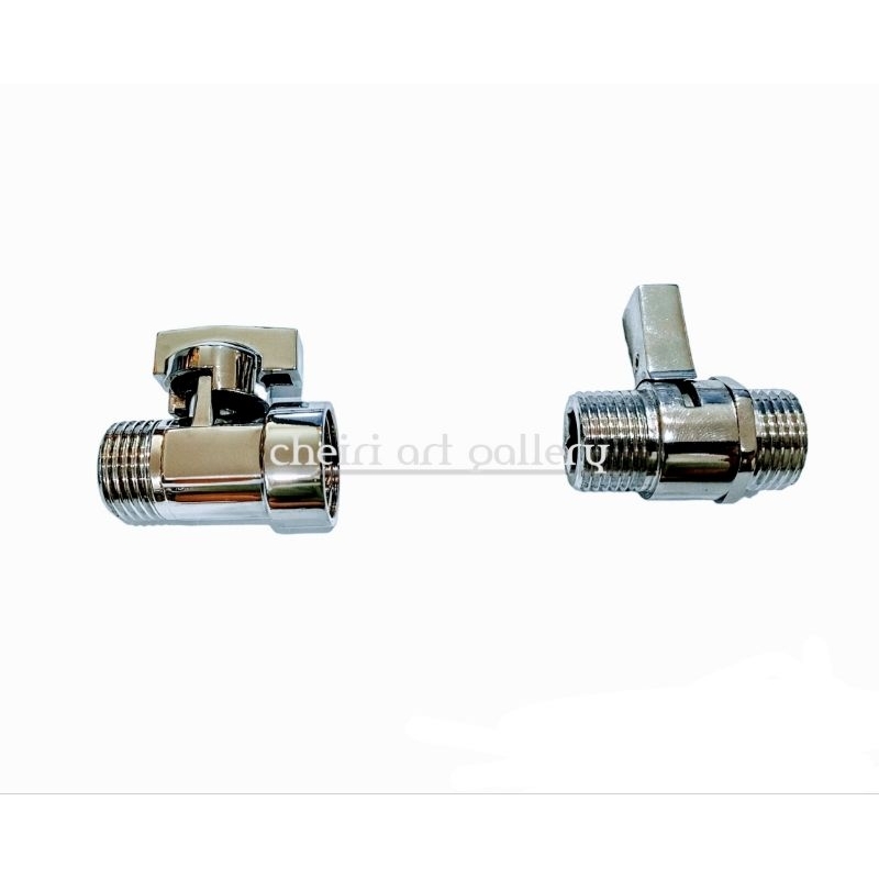 Jual Double nepel Model stop kran mini 1/2inch Kuningan / Ballvalve ...