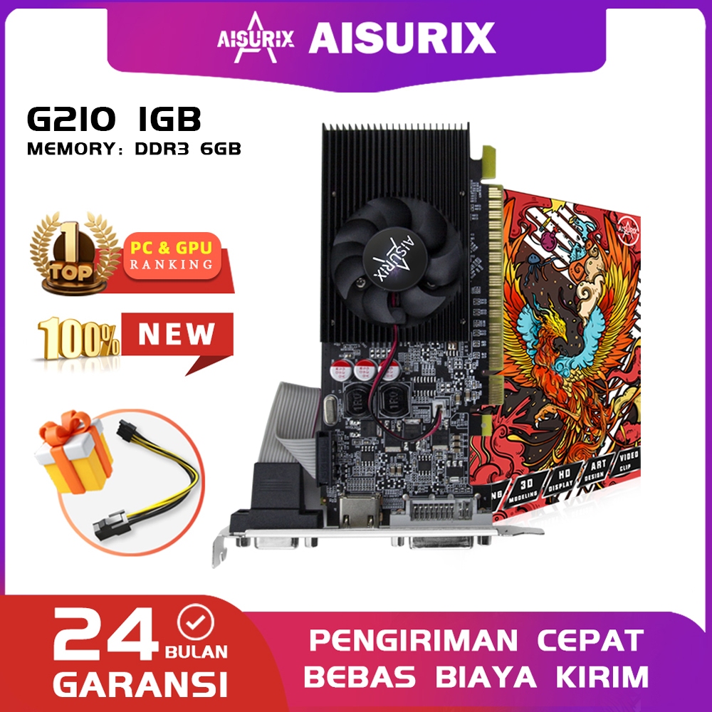 Jual AISURIX NVIDIA GeForce GT 210 1GB VGA Card DDR3 64Bit Gaming VGA | Shopee Indonesia