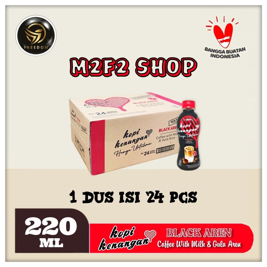 Jual Kopi Kenangan Black Aren With Milk & Gula Aren Pet - 220 ml (Kemasan Karton) | Shopee Indonesia