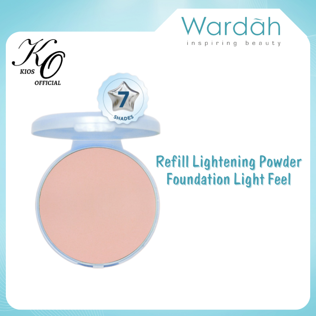 Jual Wardah Refill Lightening Powder Foundation Light Feel 12g | Shopee ...