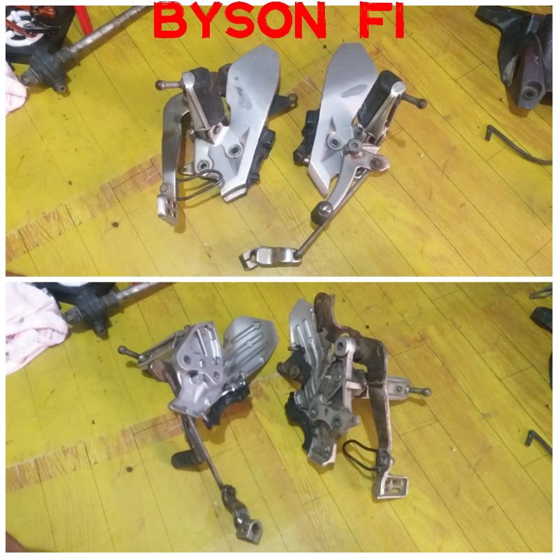 Jual foot step depan yamaha byson fi original kanan kiri 2nd copotan ...