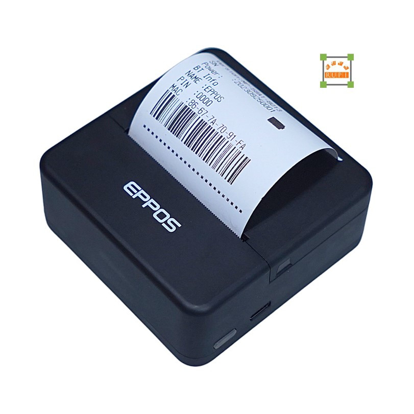 Jual Pocket Mini Printer Bluetooth EPPOS EP5859 [Black] Cetal Struk ...