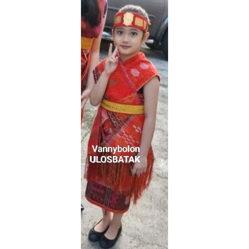 Jual Pakaian Kostum Adat Batak Anak Perempuan Baju Adat Anak Dari Ulos Sadum Batak Toba | Shopee ...
