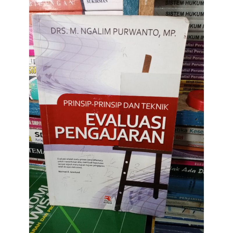 Jual buku prinsip-prinsip dan teknik evaluasi pengajaran.ngalim purwnto ...