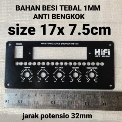 Jual PAPAN PANEL SPEAKER AKTIF AKTIVE ACTIVE KNOP POTENSIO POWER BESI ...