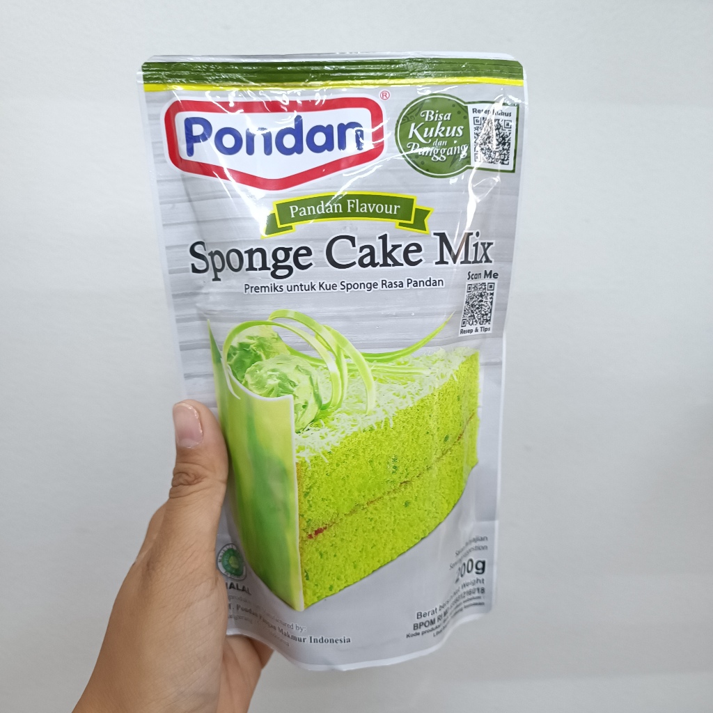 Jual PONDAN SPONGE CAKE MIX PANDAN 200GR | Shopee Indonesia