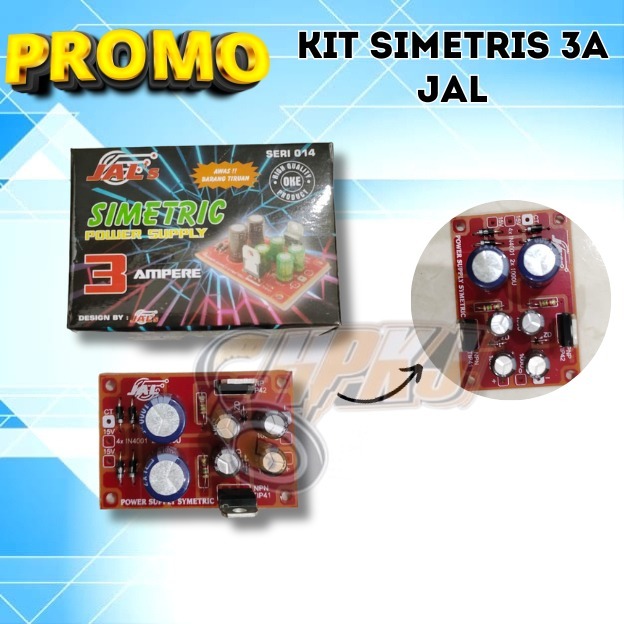 Jual KIT JAL SIMETRIS POWER SUPPLY 3A 15V Kit symetris 3 A 15volt ...