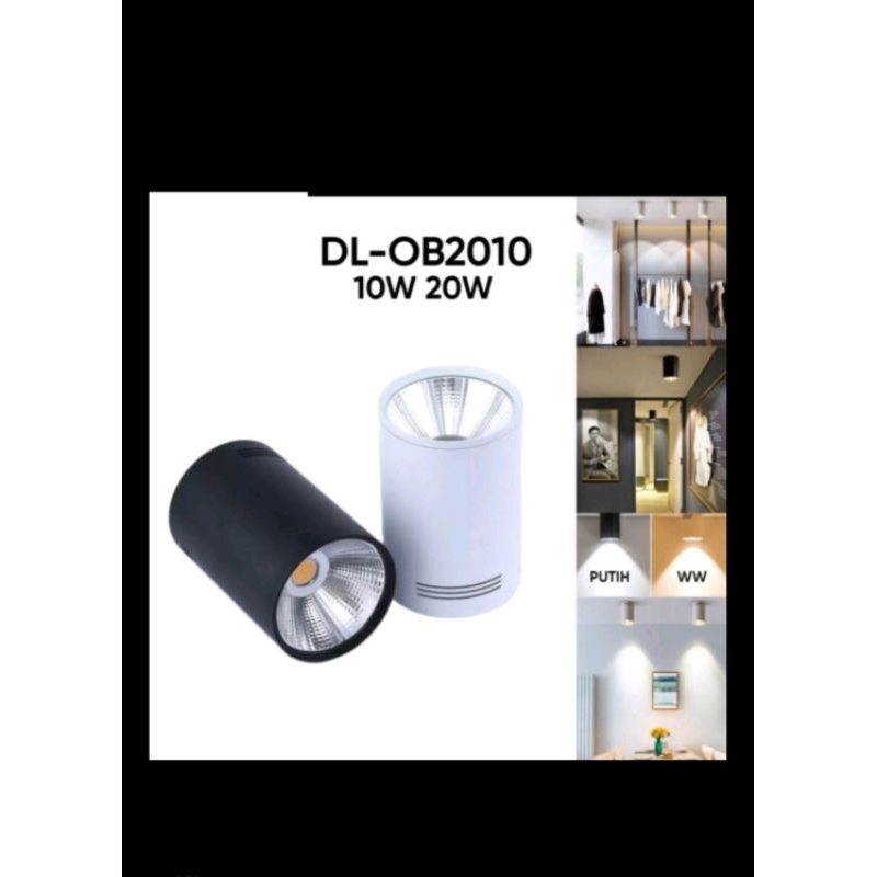 Jual downlight led panel outbow ob tempel plafon 10w 20w surface duct ...