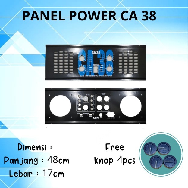 Jual PLAT PANEL POWER AMPLIFIER CA 38 4ch panel power ampli ca38 4u ...