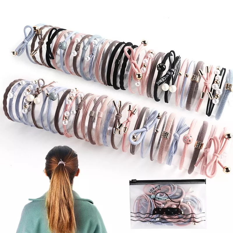 Jual Ikat Rambut 1 PCK 12 Pcs AB03 Karet Ikat Rambut Wanita Elastis ...