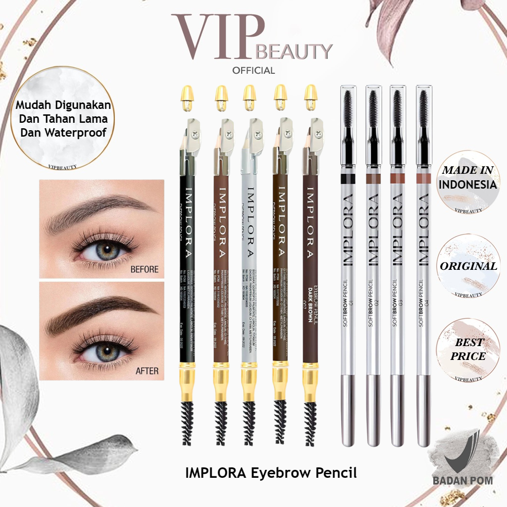 Jual IMPLORA Eyebrow Pencil / Softbrow Pencil 2.5gr | Shopee Indonesia