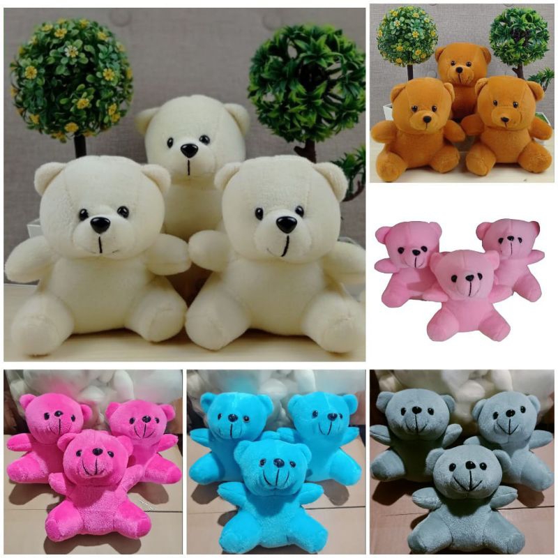 Jual BONEKA MINI 15CM BONEKA BUKET/BONEK TEDYBEAR 15CM | Shopee Indonesia