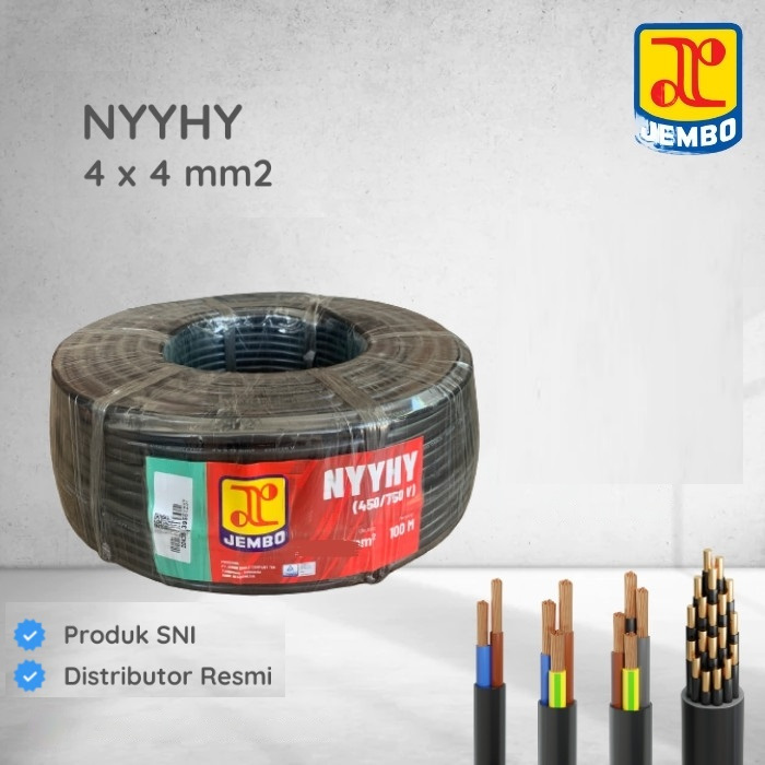 Jual KABEL NYYHY 4x4MM 4x4 MM JEMBO SERABUT 1 ROLL @ 50M METER | Shopee Indonesia