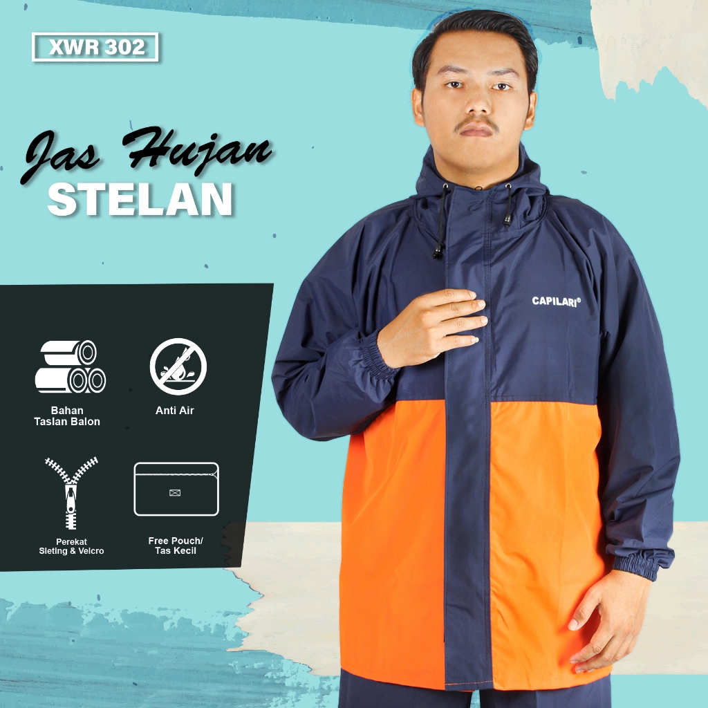 Jual [FREE GIFT] Capilari - XWR 302 Jas Hujan Terbaru Anti Air Bahan ...