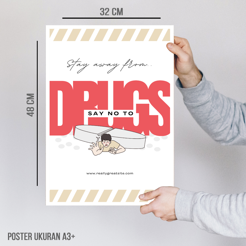 Jual Poster Edukasi Jauhi Narkoba No Drugs - Ukuran A3plus | Shopee ...