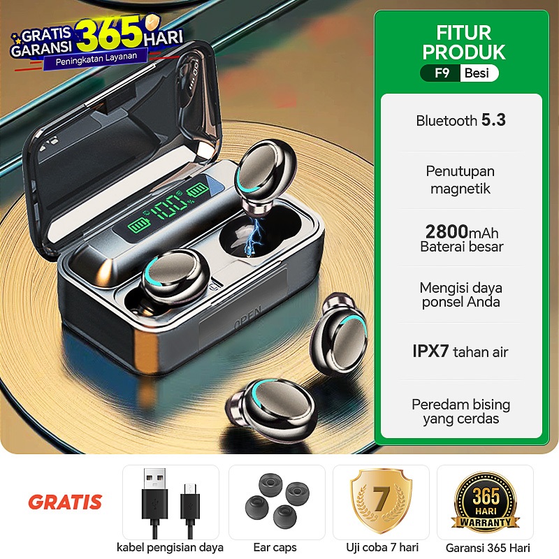 Jual [COD] [2024 NEW] CantiklifeTWS and powerbank 2 in 1 Wireless ...