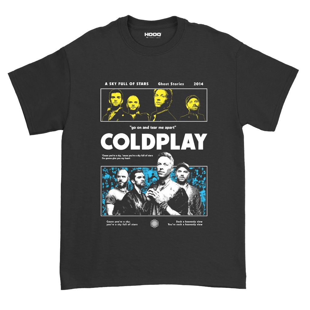Jual Kaos Coldplay A Sky Full Of Star Reguler Fit Coldplay T-shirt ...