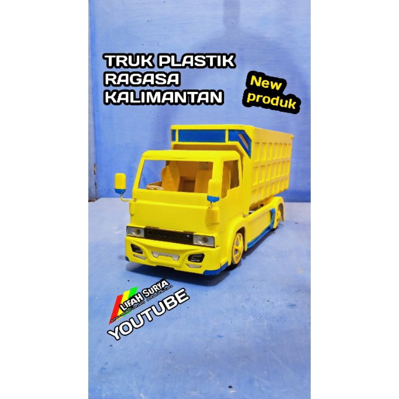 Jual MINIATUR TRUK PLASTIK MODIFIKASI BAHAN PVC | Shopee Indonesia