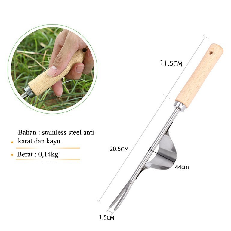 Jual Alat Pencabut cabut akar Rumput tanaman Liar Manual Garpu Weeder ...