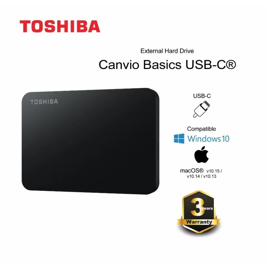 Jual Hardisk Toshiba Canvio Basic 1TB Type C - HDD / Harddisk External | Shopee Indonesia