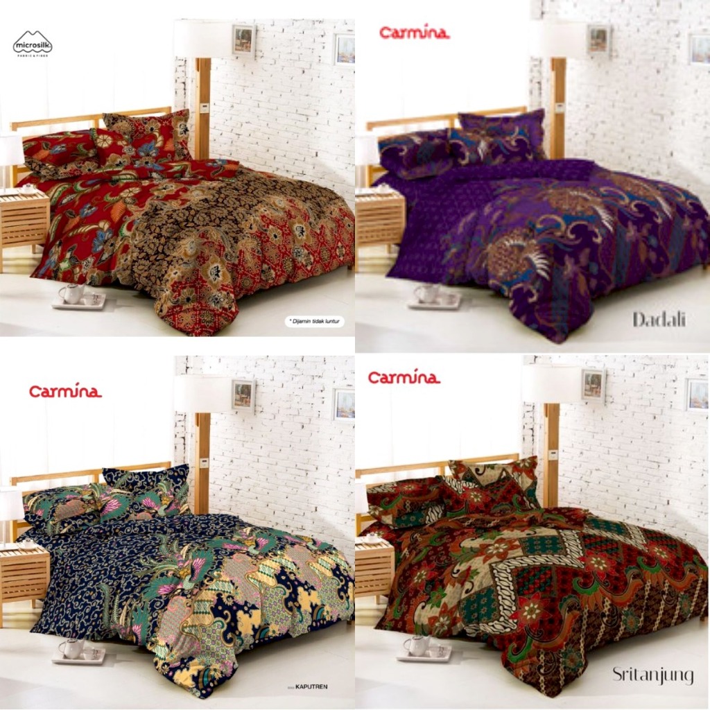 Jual Seprai Seprei Carmina Motif Batik Ukuran No.2 160x200 Queen Motif ...