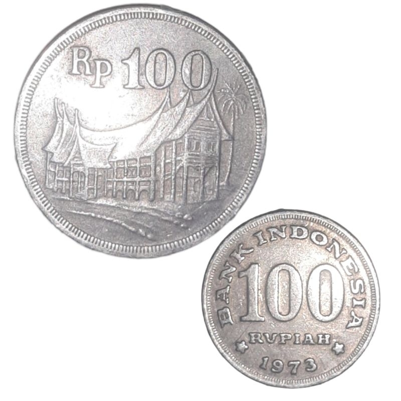 Jual Uang Koin Kuno 100 Rupiah Rumah Gadang [ Sudah Dibersihkan ] | Shopee Indonesia