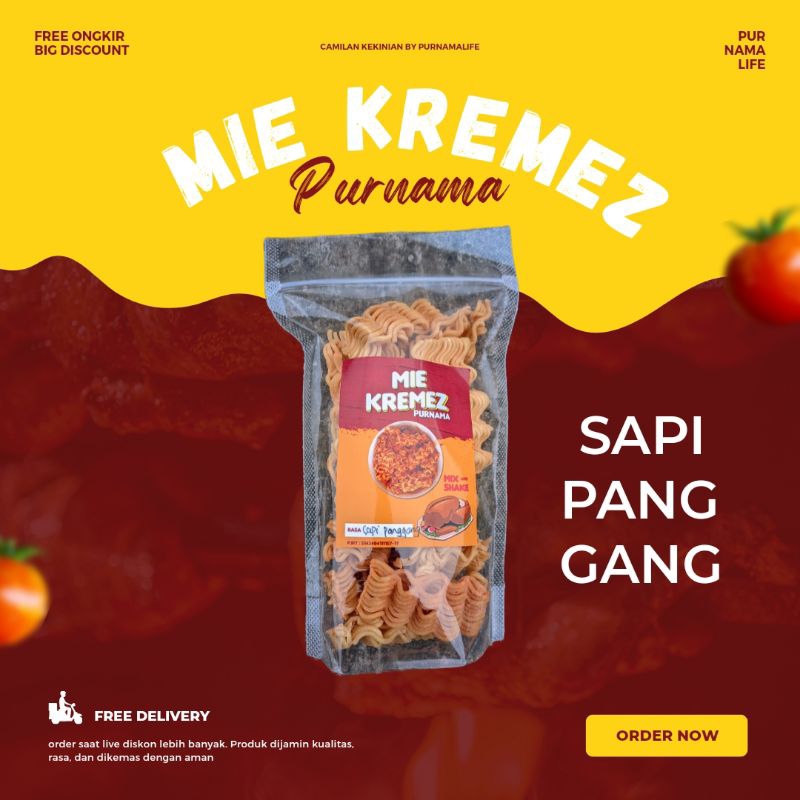 Jual Mie Kremes Purnama l Mi kriting l Mie POUNCH kriting kremes Super ...