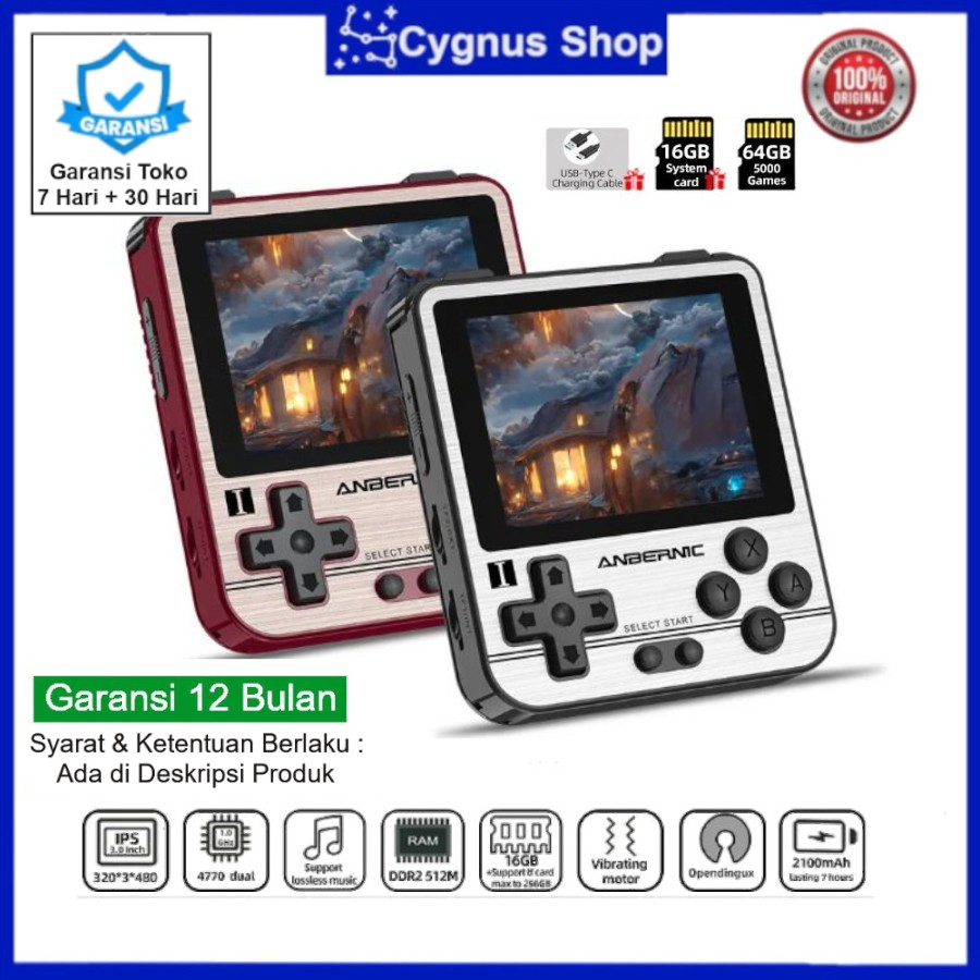 Jual ANBERNIC RG280V Retro Video Game Console Handheld Portbale Mini ...