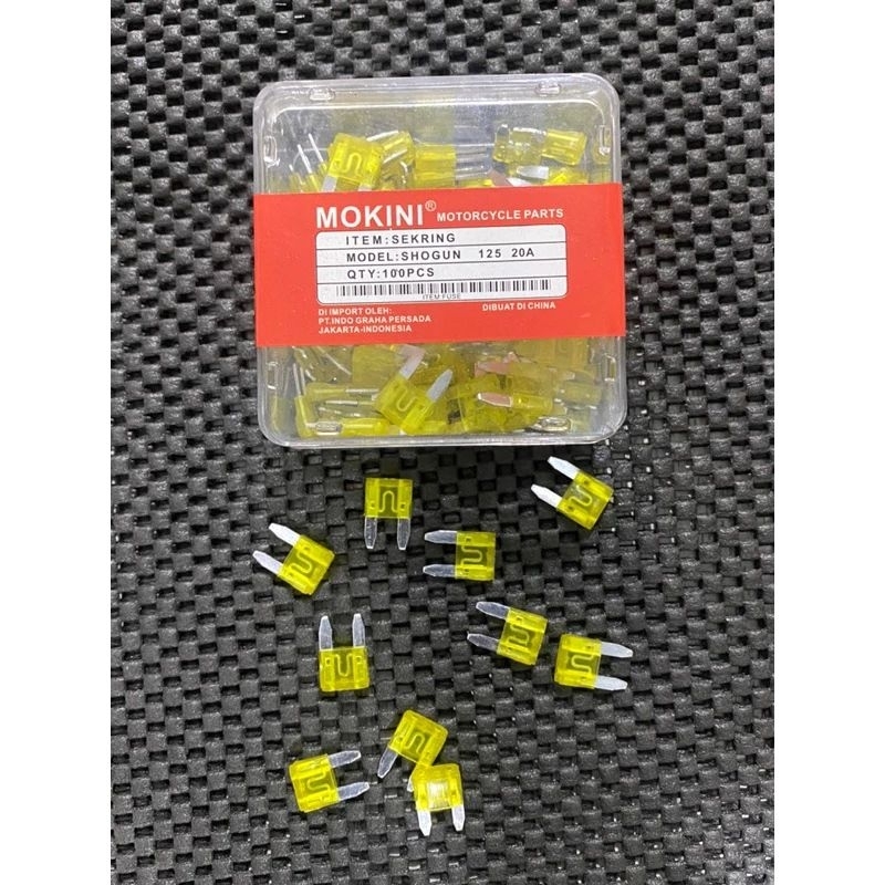 Jual Sekring/Sikring Tancap 20A Mini/Fuse Blade Kecil 20 Ampere / 20 A ...