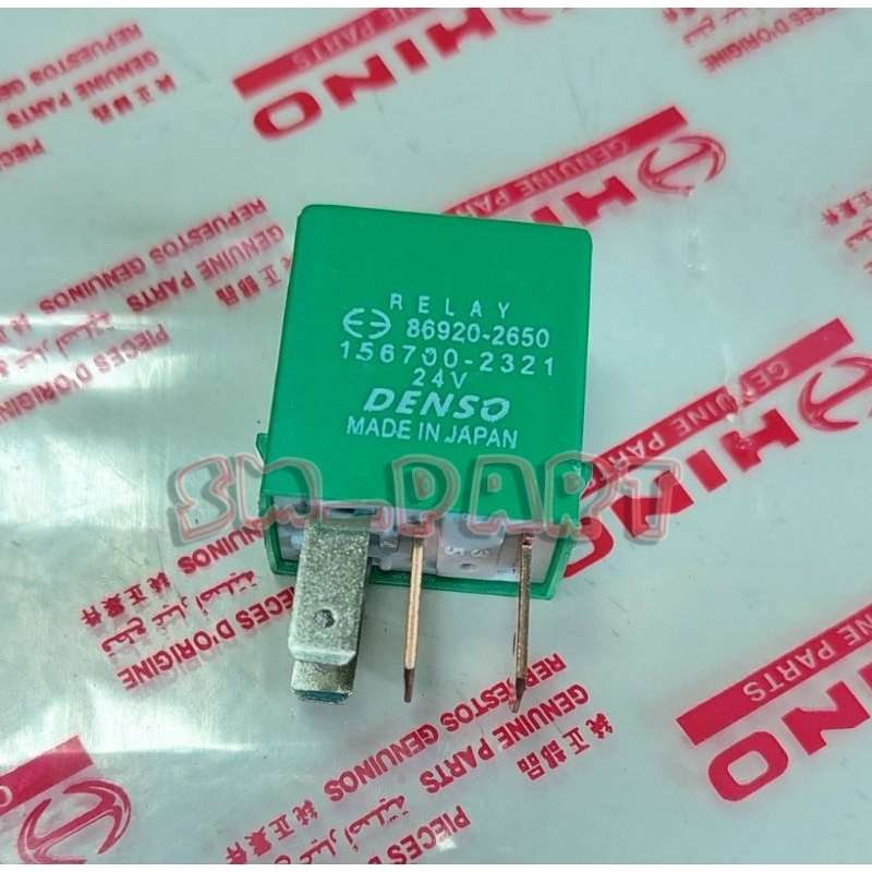 Jual RELAY POWER HINO 24V KAKI 4 DENSO HIJAU RELLAY 24V KAKI 4 RILEY ...