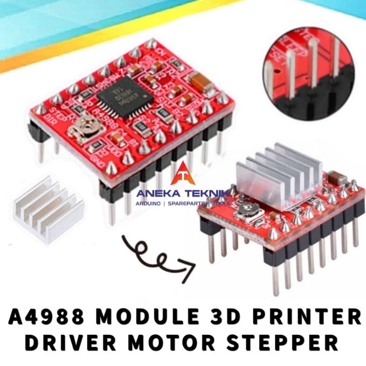 Jual Produk A4988 MODULE 3D PRINTER DRIVER MOTOR STEPPER | Shopee Indonesia