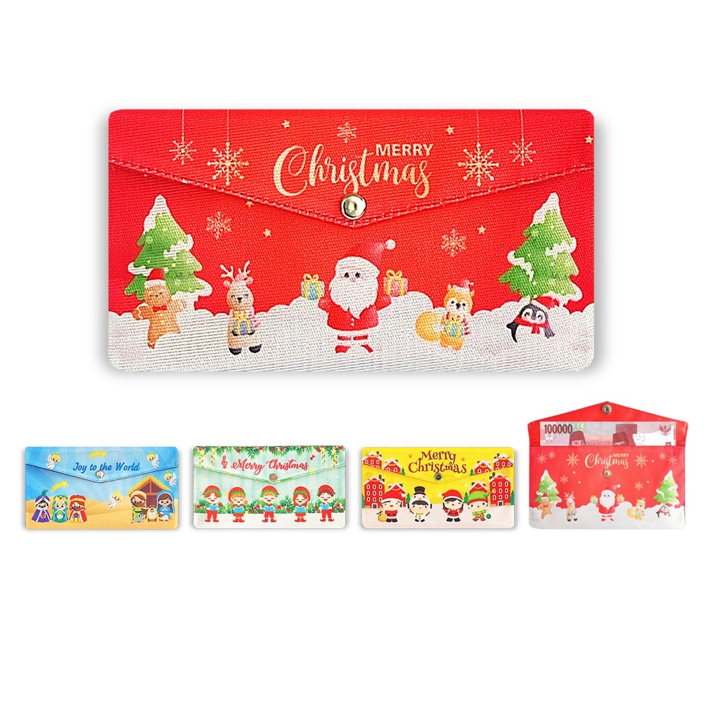 Jual Dompet Klip Seri Natal Bisa Untuk Uang Kertas Tanpa Dilipat ...