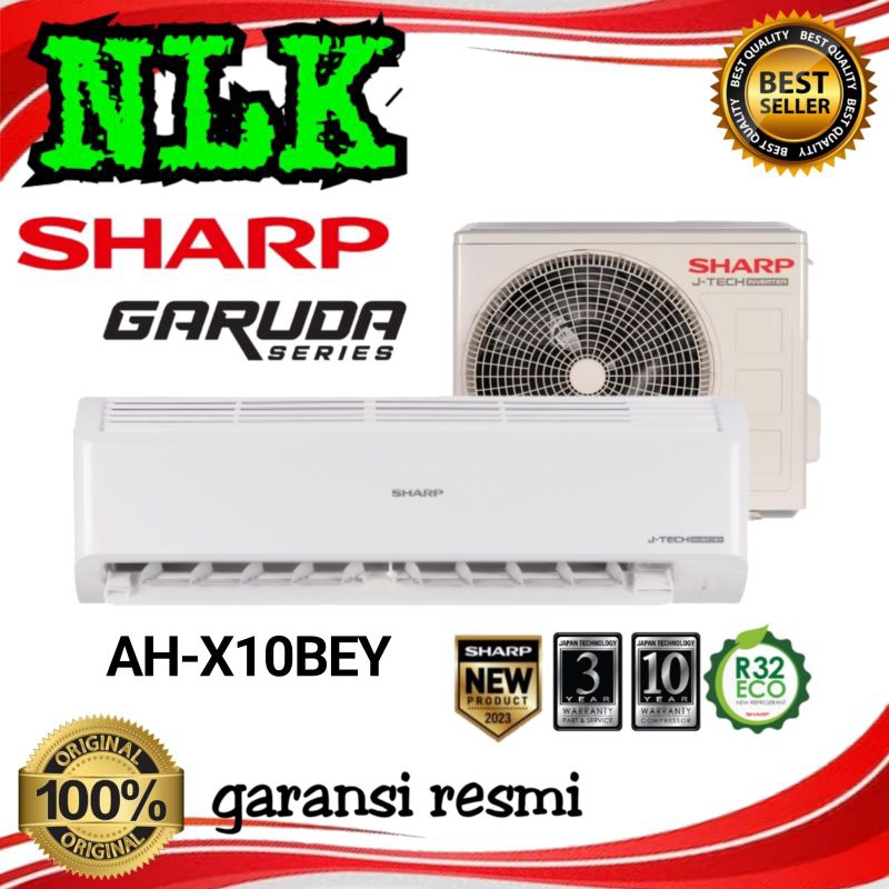 Jual AC SHARP 1 PK SHARP AH - X 10 BEY GARUDA SERIES INVERTER HARGA ...