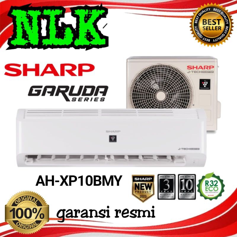 Jual AC SHARP 1PK SHARP AH-XP10BMY GARUDA SERIES INVERTER PLASMACLUSTER + PASANG INSTALASI- UNIT ...