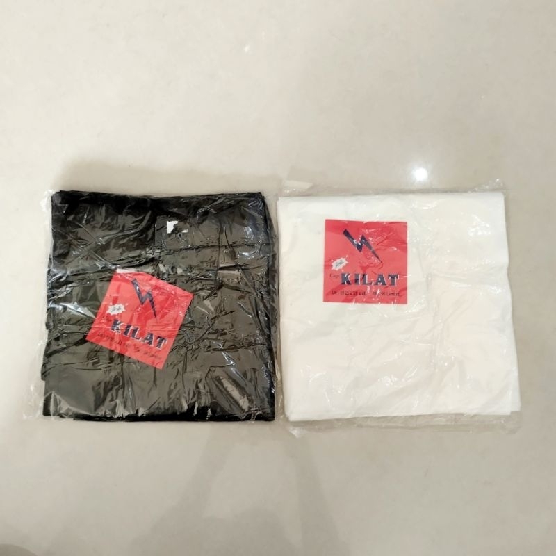 Jual Plastik Kilat 21x40 Hitam Putih /Plastik Tanggung / Kantong Kresek ...