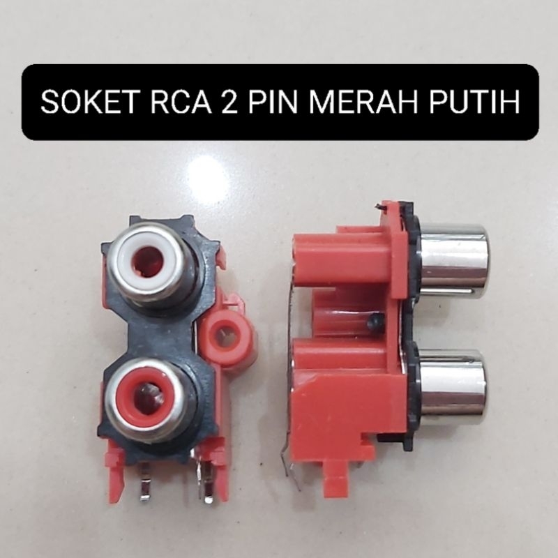 Jual SOKET AUDIO INPUT RCA 2 PIN BELL Terminal PLASTIK | Shopee Indonesia
