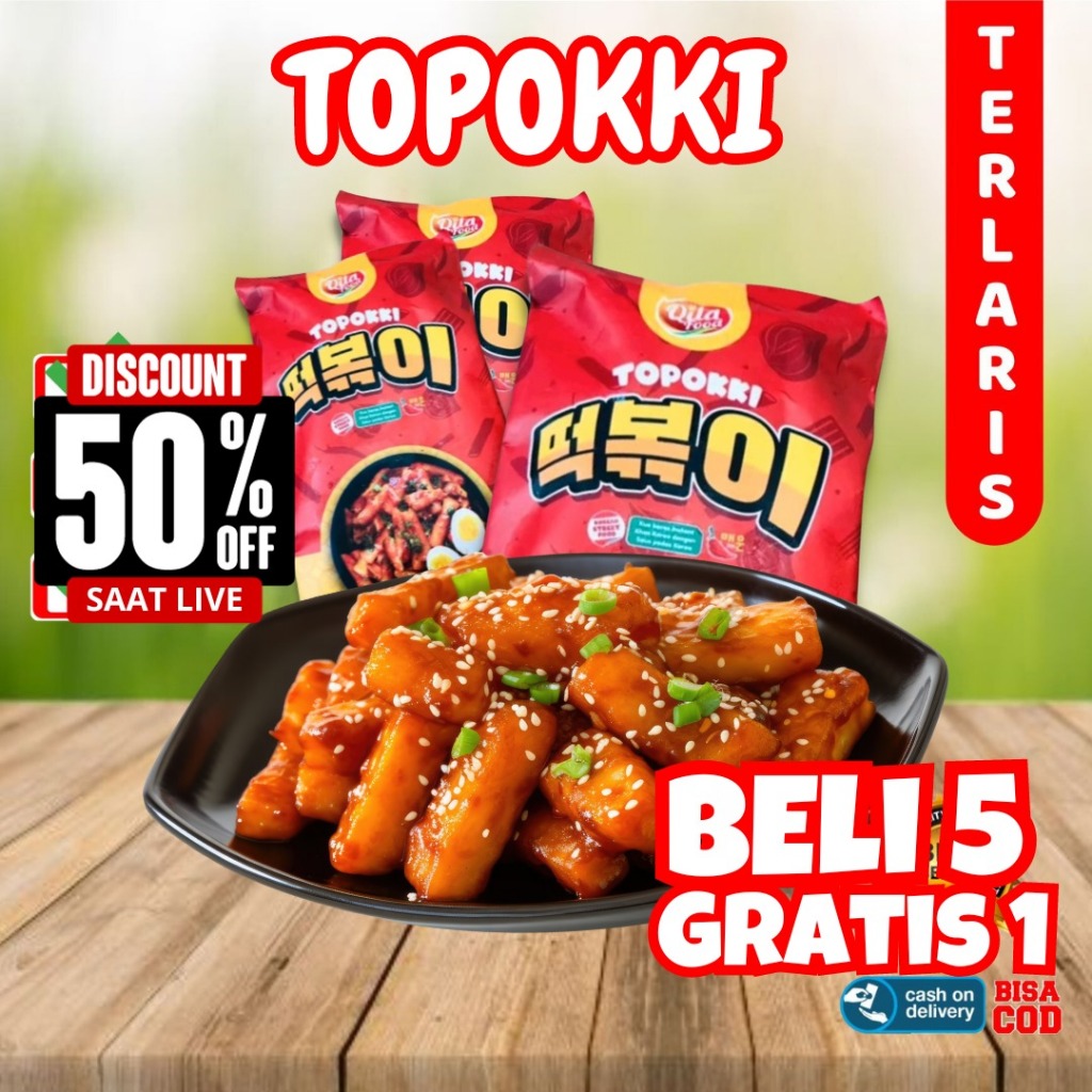 Jual RABBOKI HALAL / TOPPOKI HALAL / MAKANAN KOREA SPICY | Shopee Indonesia