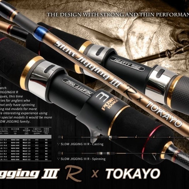 Jual Rod Hearty Rise Slow Jigging SJ3R by Tokayo SPINNING ORIGINAL ...