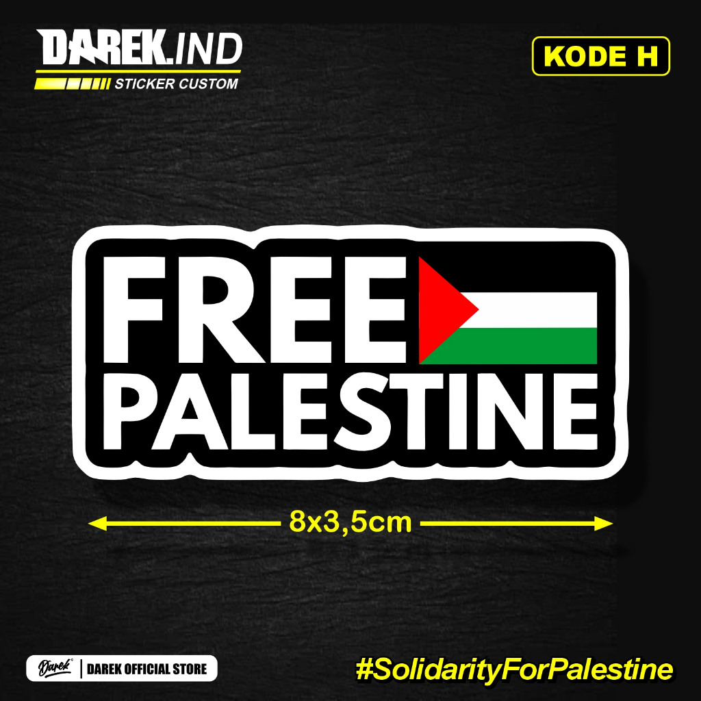 Jual STIKER FREE PALESTINE PRINT CUT, STICKER VYNIL SAVE GAZA PALESTINA ...