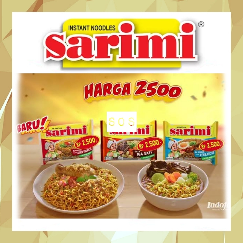 Jual 《OS3》 Indofood Mi Instan Sarimi rasa Ayam Kecap // Kremes // Iga ...